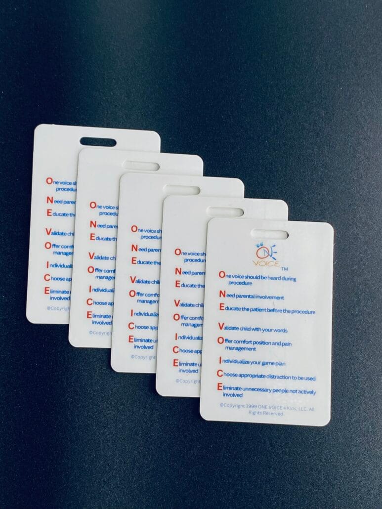 Vertical ID Badge Packages (sold in sets of 5) – ONE VOICE 4 Kids